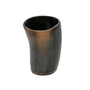 3 to 3.5 inch Polished Buffalo Horn Cup - Viking Grog Drinking Cup ...
