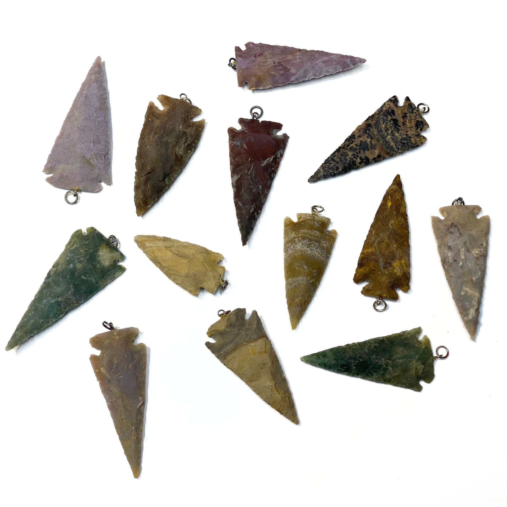 Agate Arrowhead Pendants - Native Jewelry Accessories — Leather Unlimited