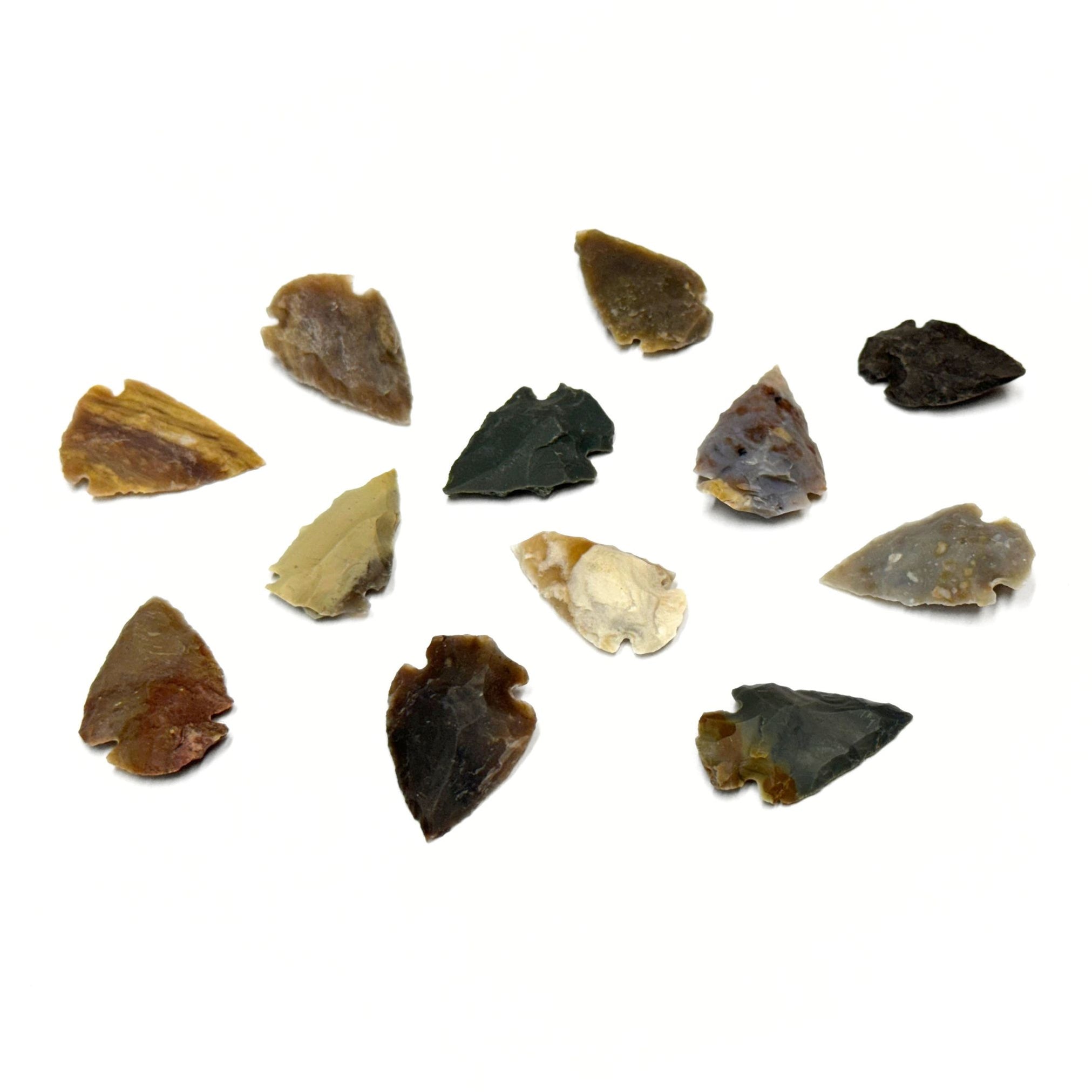 Hand Crafted Agate Arrowheads - Traditional Bow Making Arrowheads ...