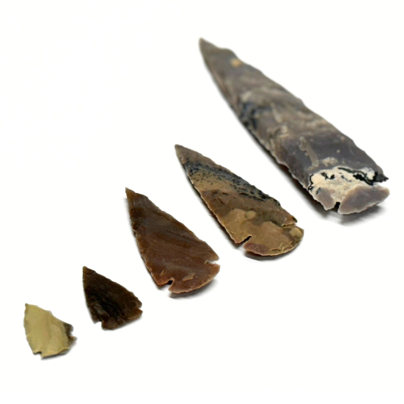 Hand Crafted Agate Arrowheads - Traditional Bow Making Arrowheads ...