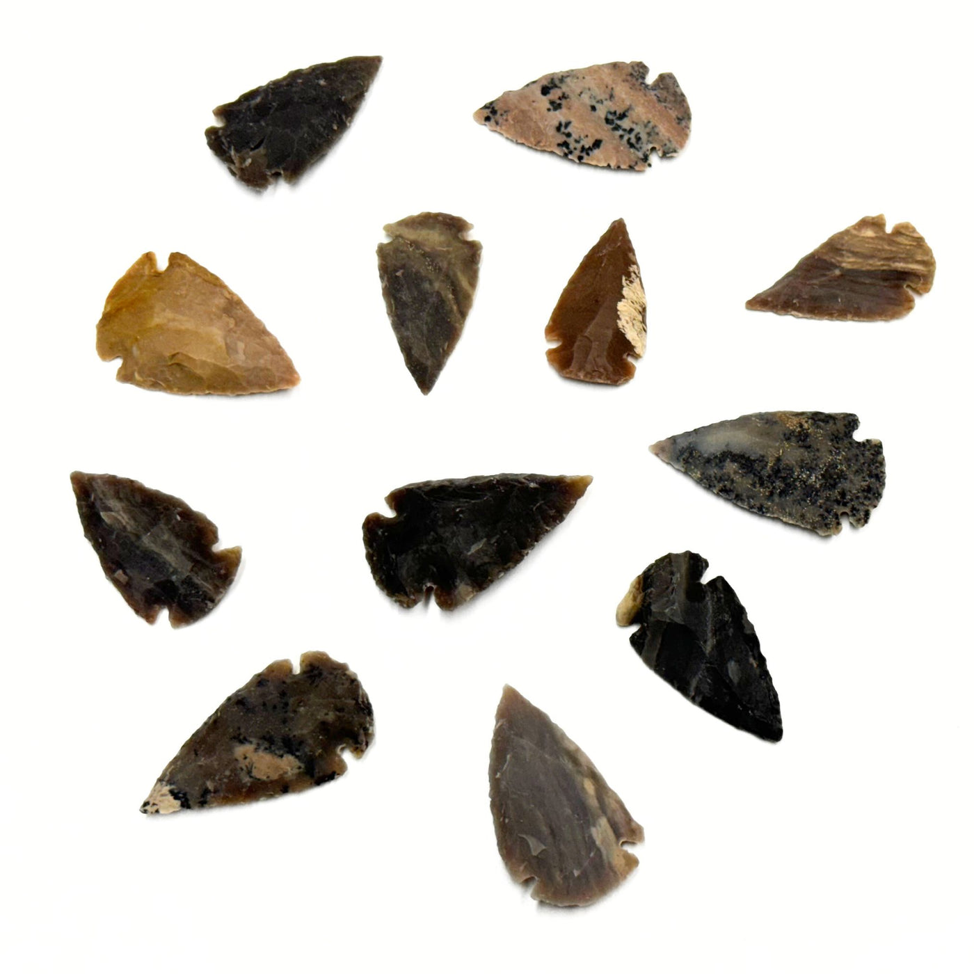 Hand Crafted Agate Arrowheads - Traditional Bow Making Arrowheads ...