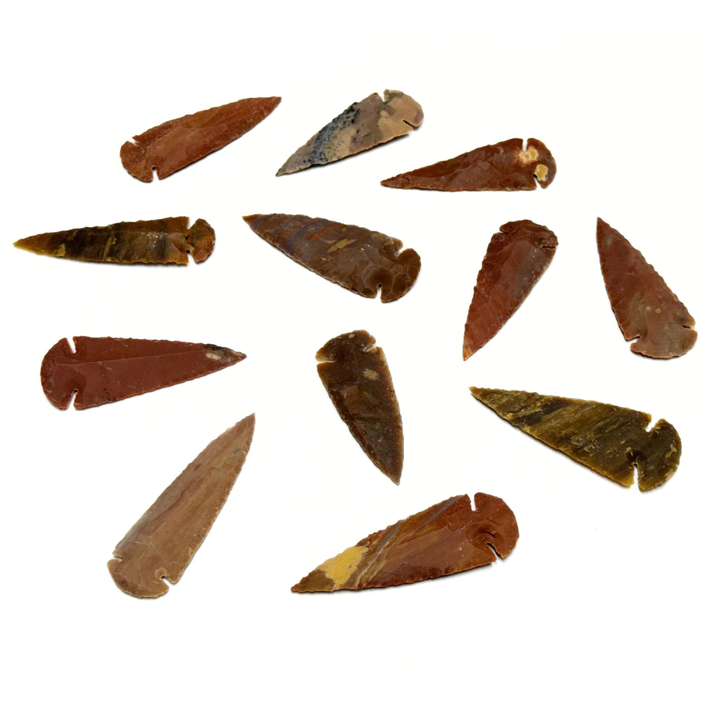 Hand Crafted Agate Arrowheads - Traditional Bow Making Arrowheads ...