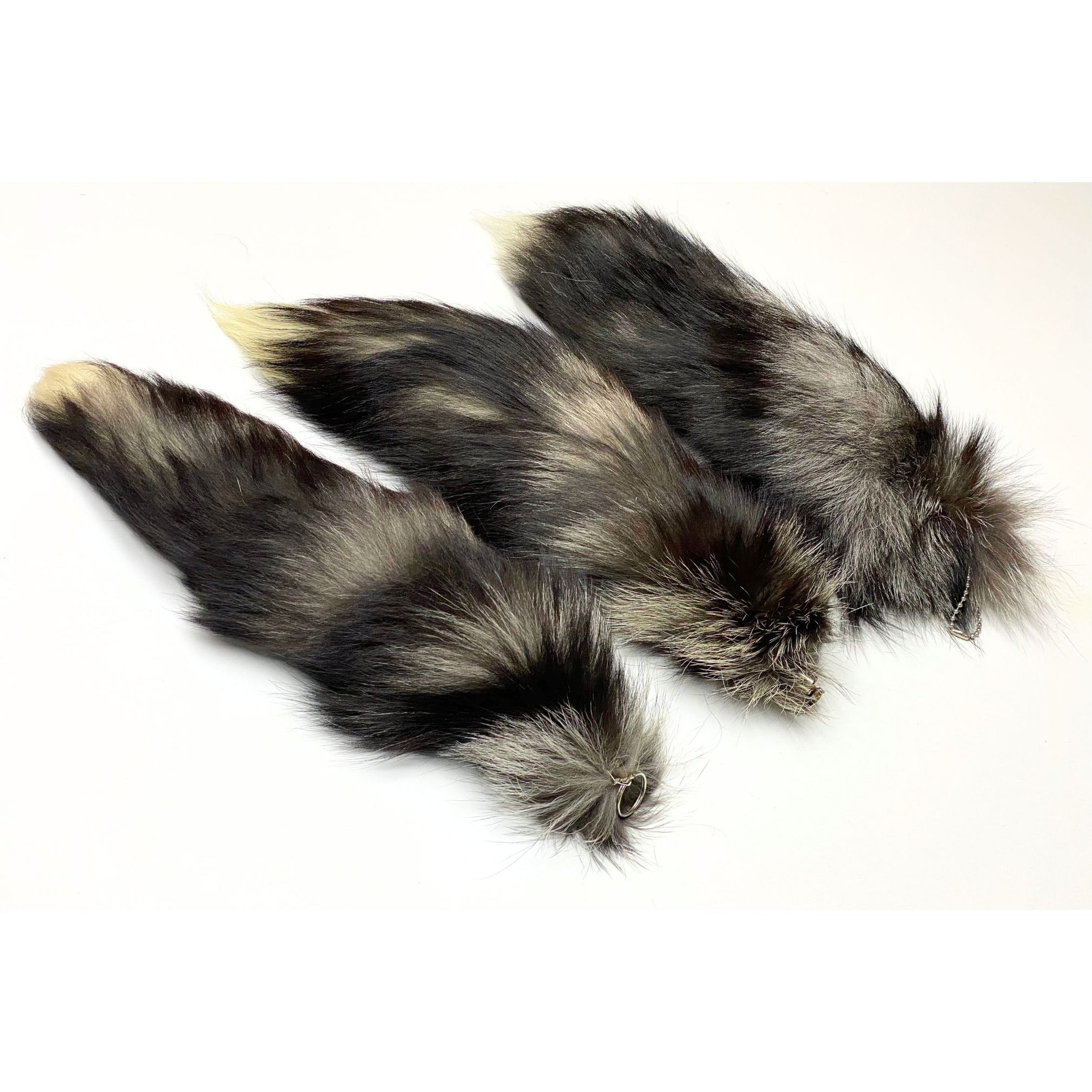 Authentic Large Silver Fox Tail - Genuine Fur Tail for Crafts and Cost ...