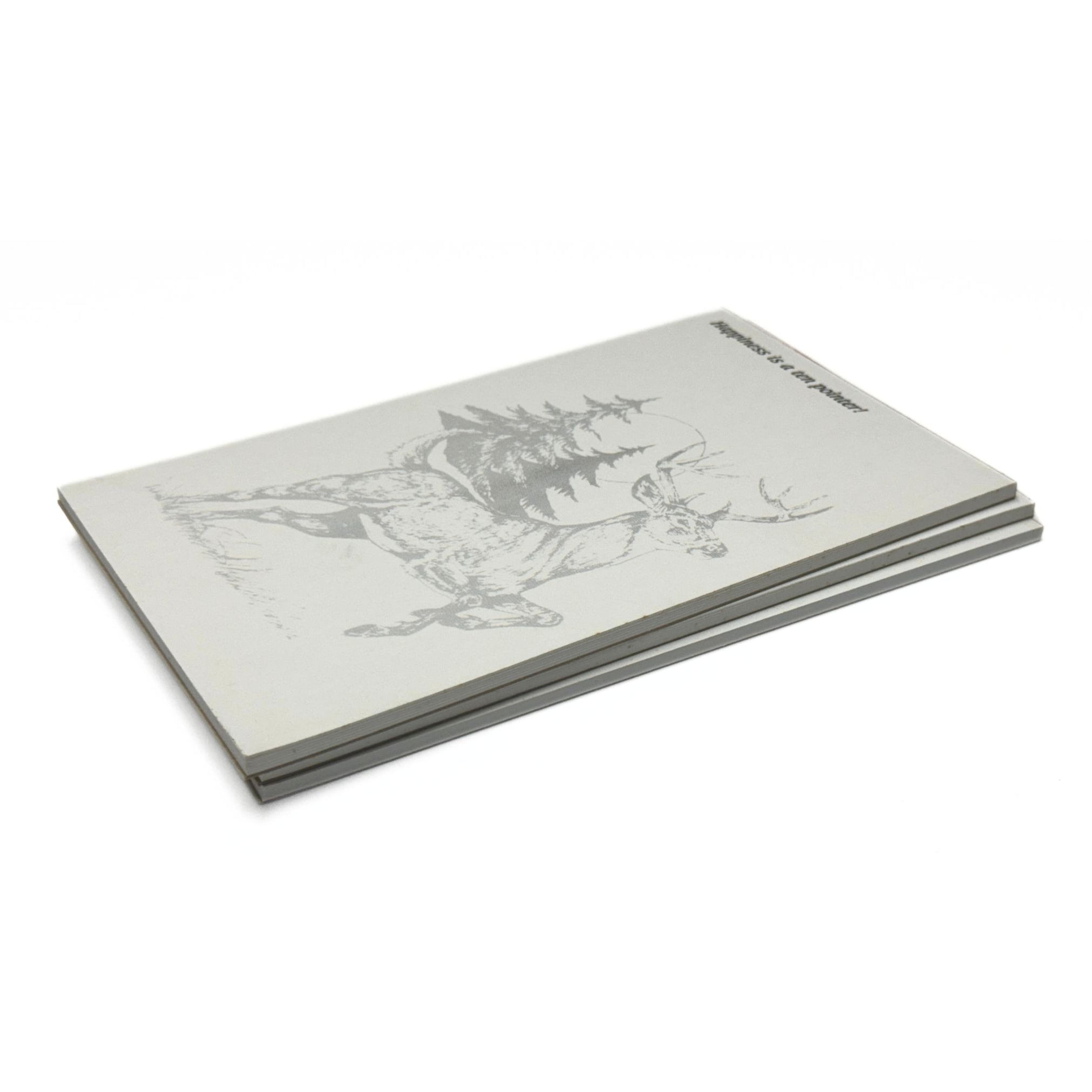 Ten Pointer Buck Whitetail Deer Memo Pads - 3 Pack of Notepads ...