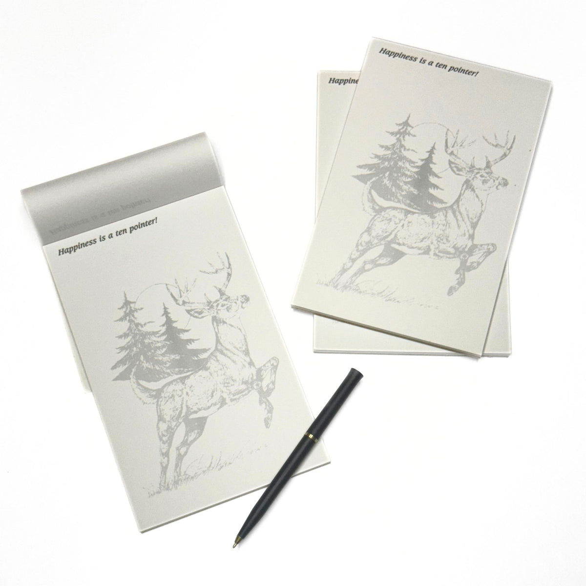 Ten Pointer Buck Whitetail Deer Memo Pads - 3 Pack of Notepads ...