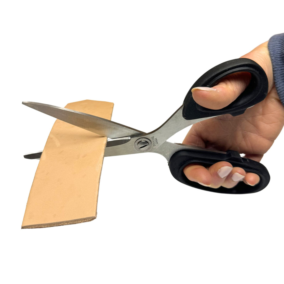 Super Sharp Stainless Steel Professional Leather & Sewing Scissors ...