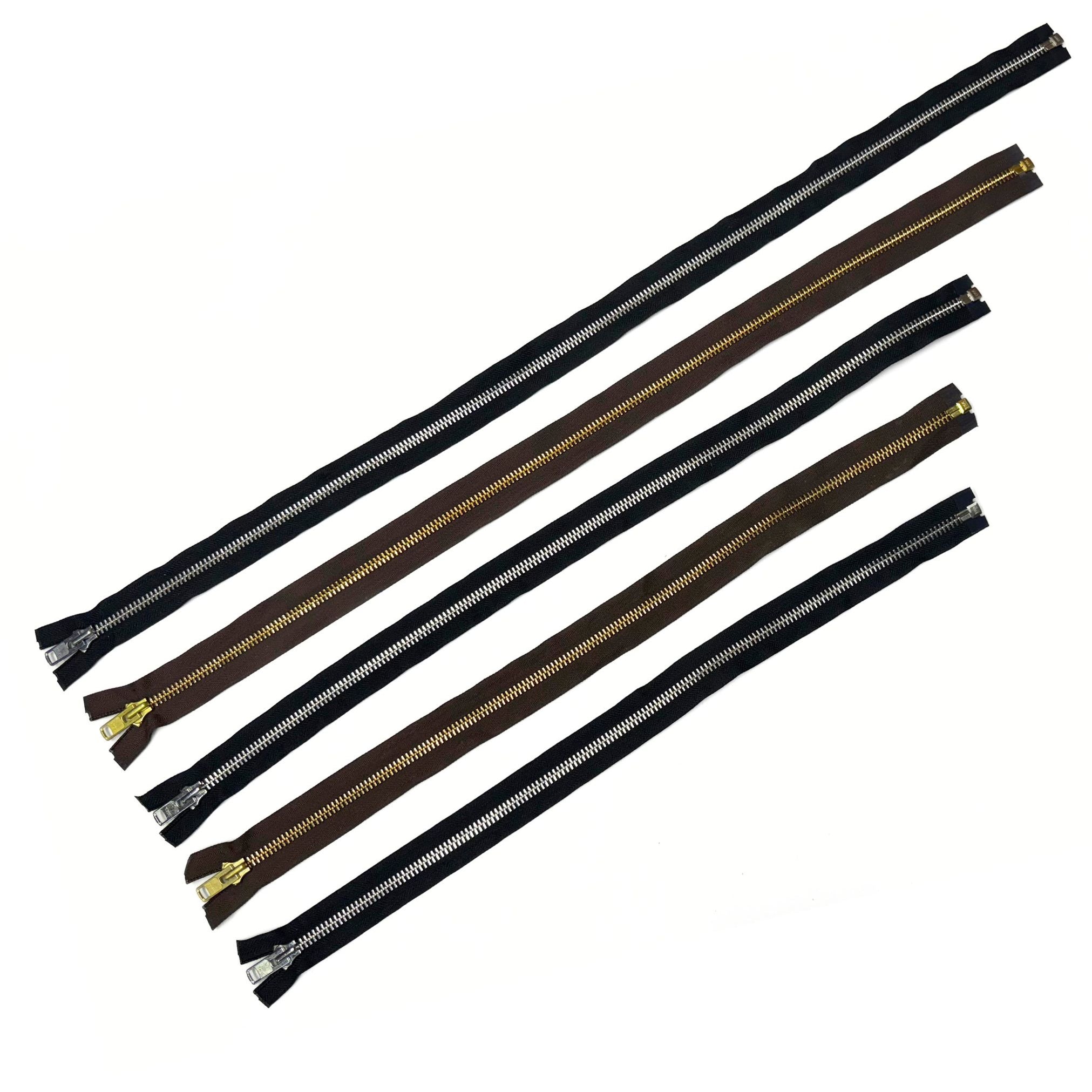 Heavy Duty Separating Zippers for Motorcycle Jackets & Chaps - Black ...
