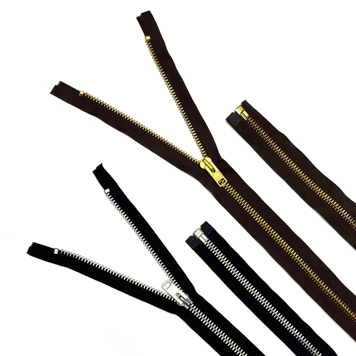 Heavy Duty Separating Zippers for Motorcycle Jackets & Chaps - Black ...