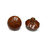 Genuine Vintage Leather Buttons - Black - Brown - Dark Brown - 6 Pack ...