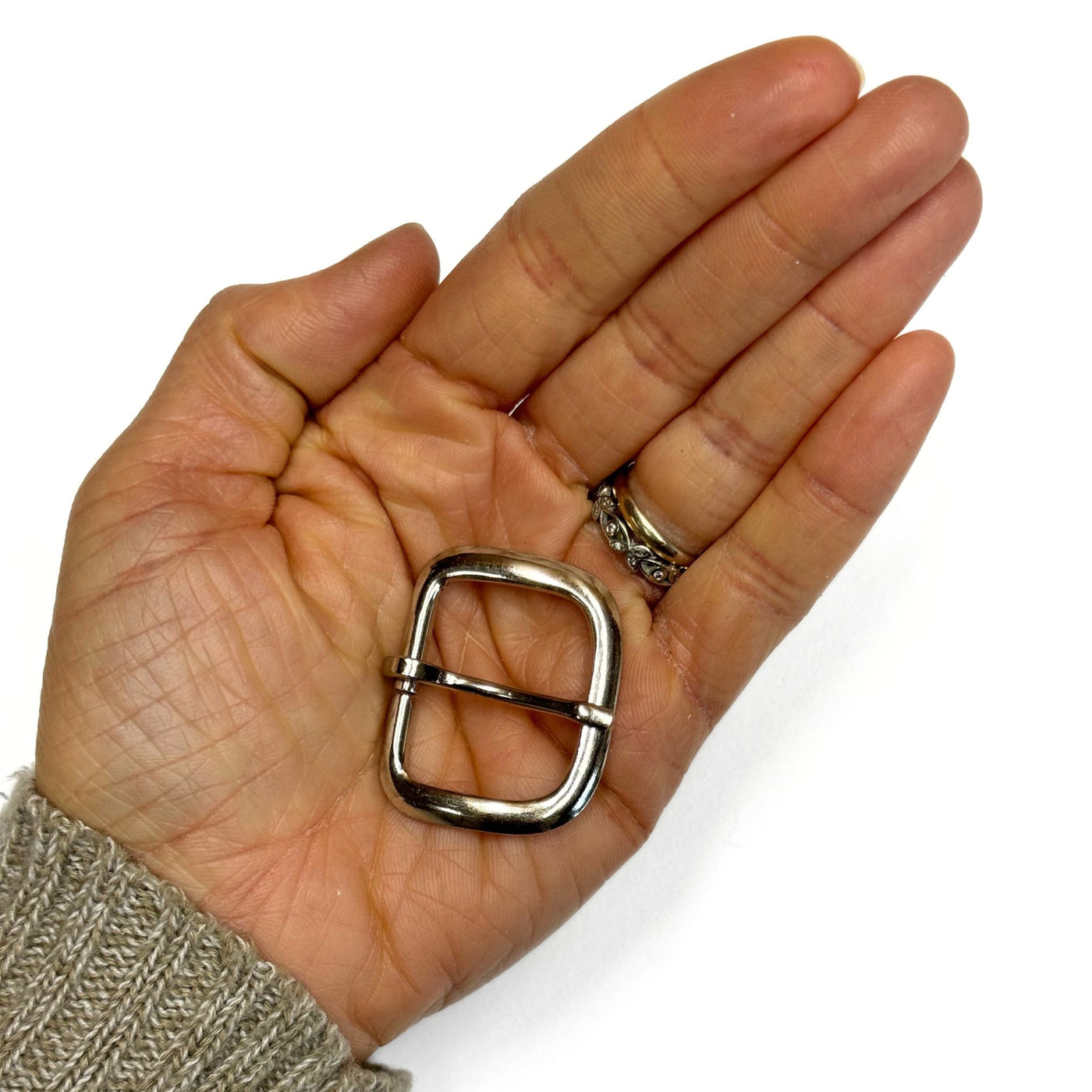 12 pack Economy Nickle Rounded Belt Buckles - 1.25" or 1" — Leather ...