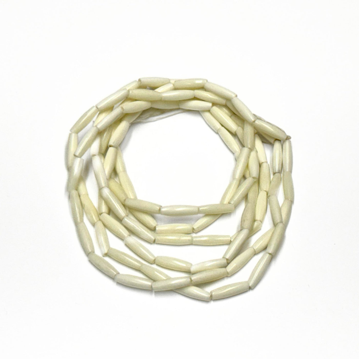 Thin White Bone Hairpipe - .5" - 1" - 1.5" - Pack of 100 Beads ...