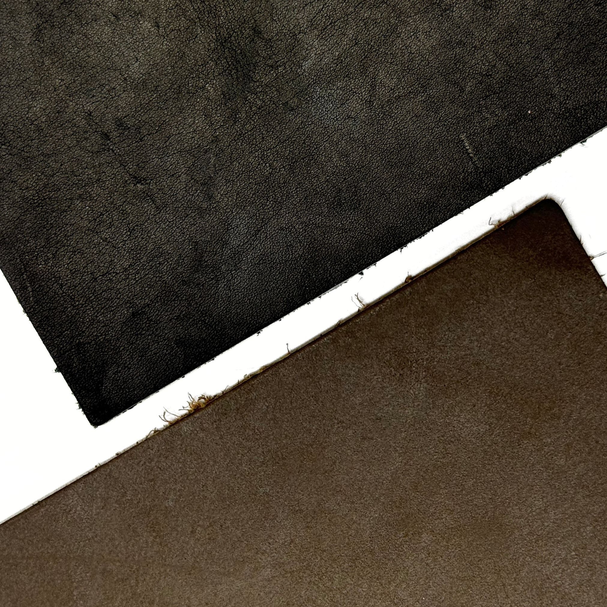 Oiled Side Square - 5 oz Cowhide Leather Square Foot Piece - Black - B ...