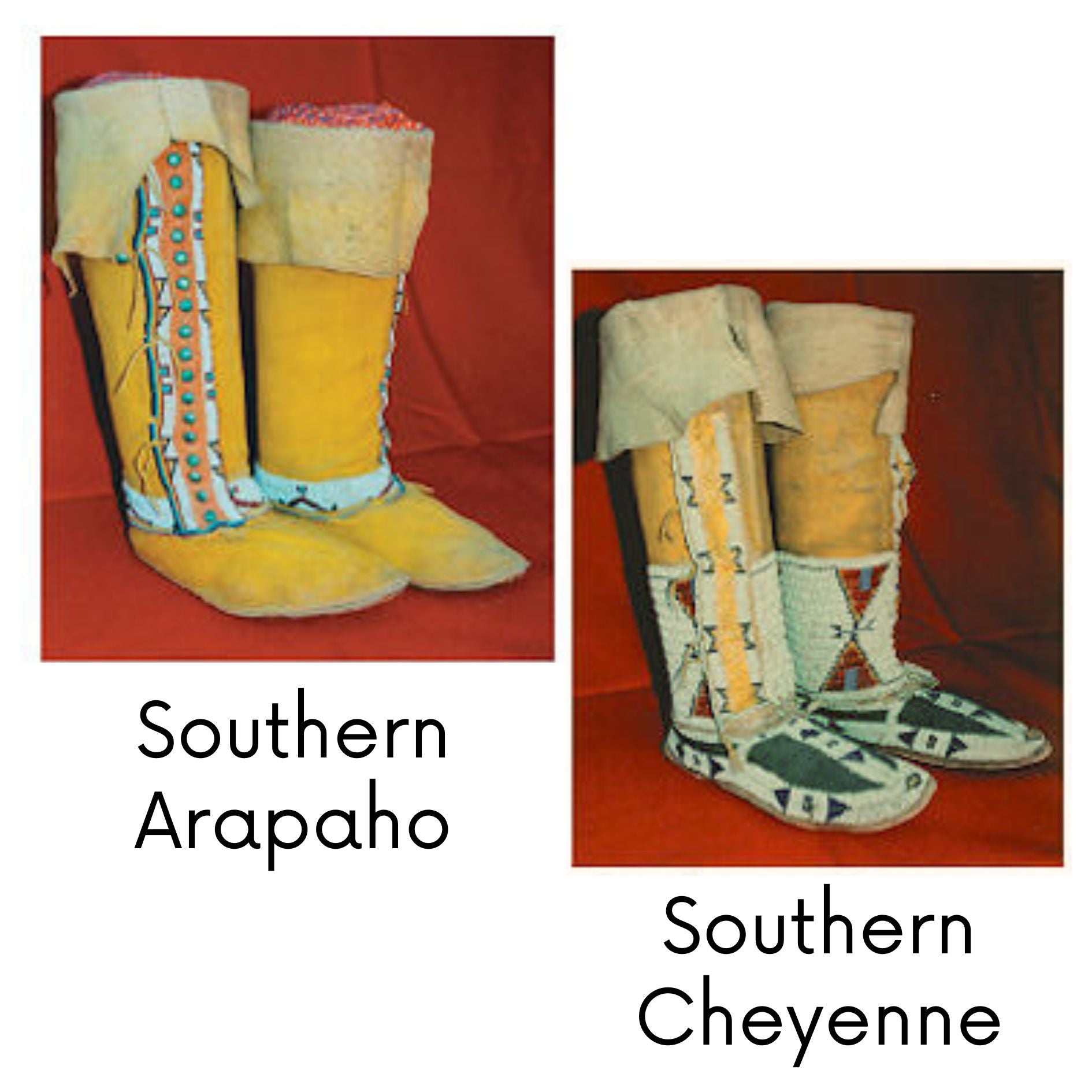 Native American Plains Style High Top Moccasins Pattern - Make Your Ow ...
