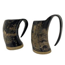 Authentic Natural Buffalo Horn Mug - 4 inch Viking Drinking Grog ...