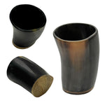 3 to 3.5 inch Polished Buffalo Horn Cup - Viking Grog Drinking Cup ...