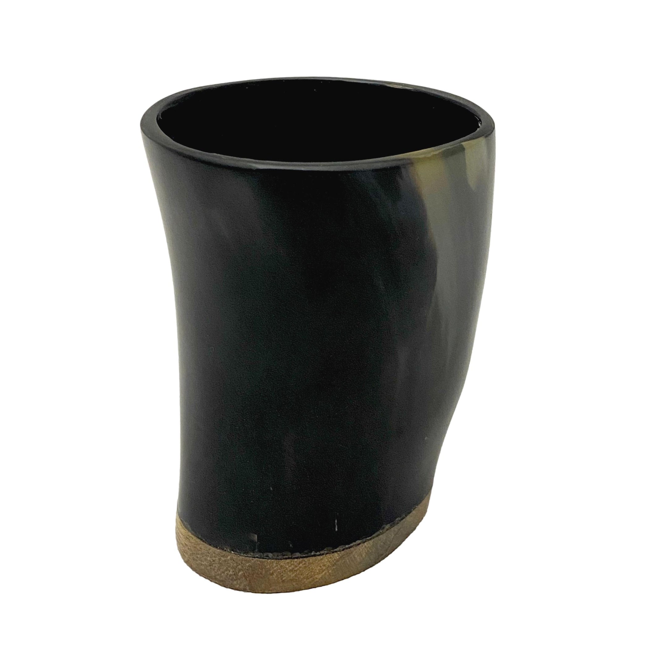 3 to 3.5 inch Polished Buffalo Horn Cup - Viking Grog Drinking Cup ...