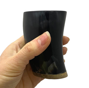 3 to 3.5 inch Polished Buffalo Horn Cup - Viking Grog Drinking Cup ...