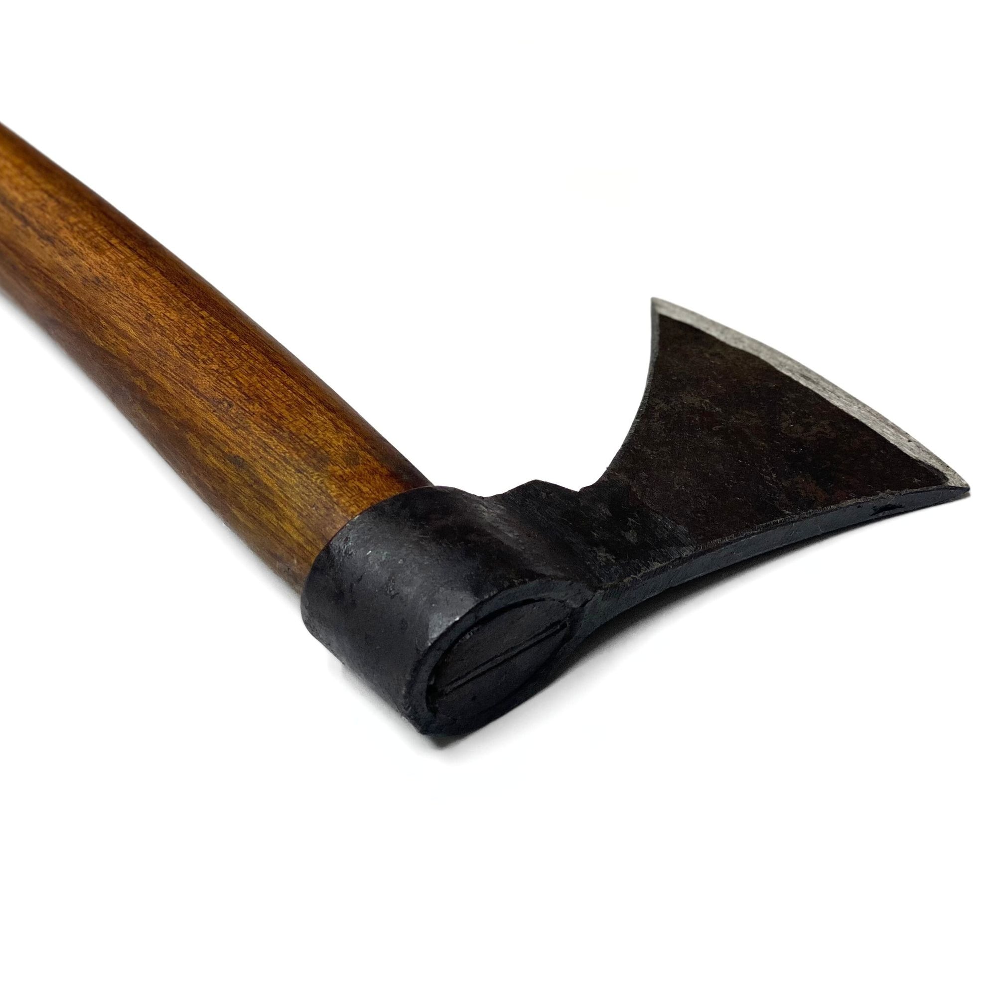 Hand Forged Carbon Steel Chopping Axe - 18" Viking Style Axe with Wood ...