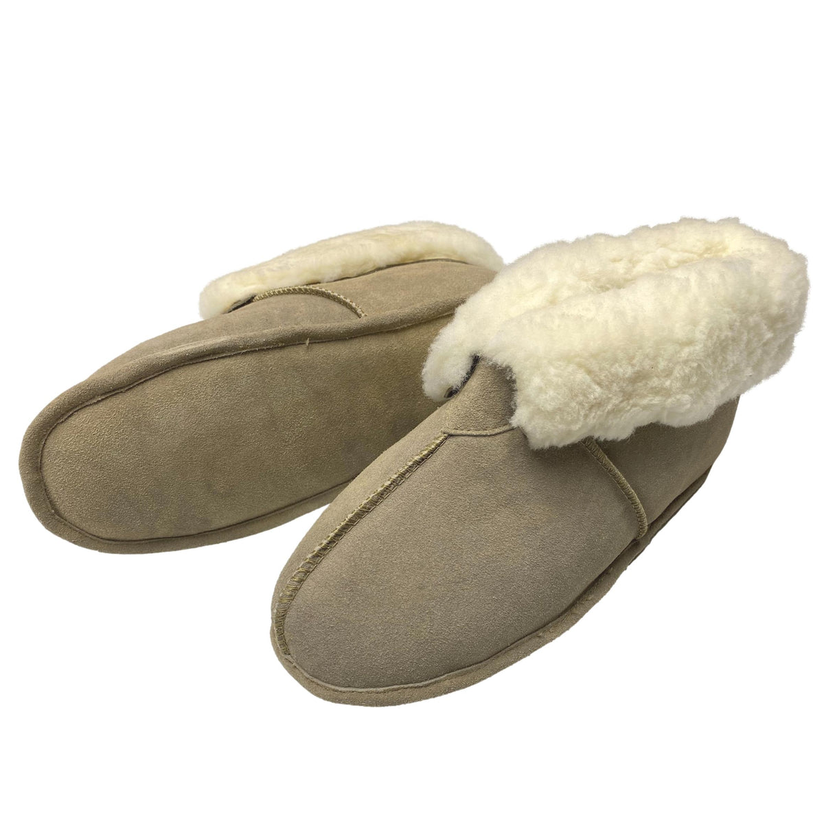 LU Men's Sheepish Grin Slippers - Soft Sole Genuine Sheepskin Ankle Bo ...