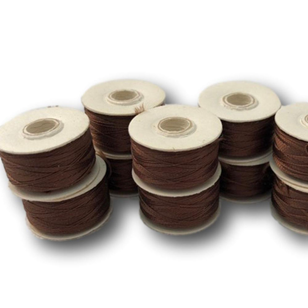 Prewound Sewing Bobbins - White - Brown - Black - Tan — Leather Unlimited
