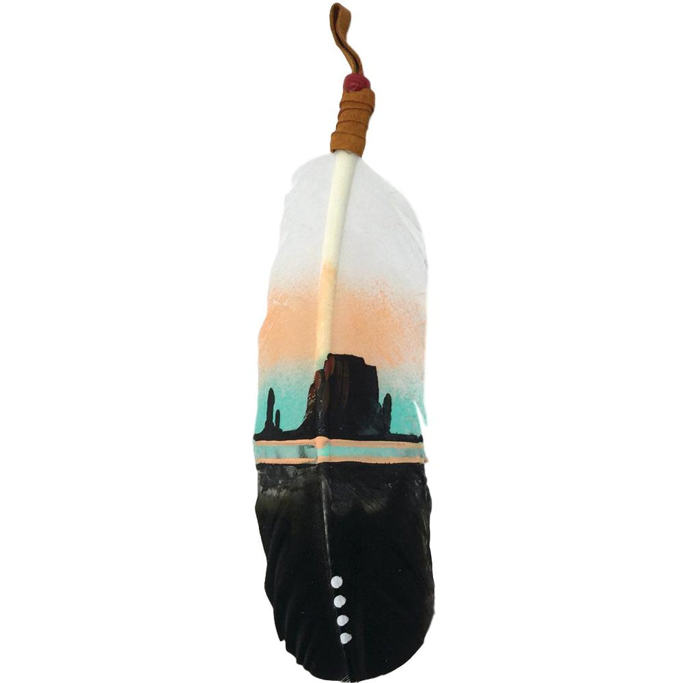 Beautiful Hand Painted Wildlife Themed Feathers — Leather Unlimited