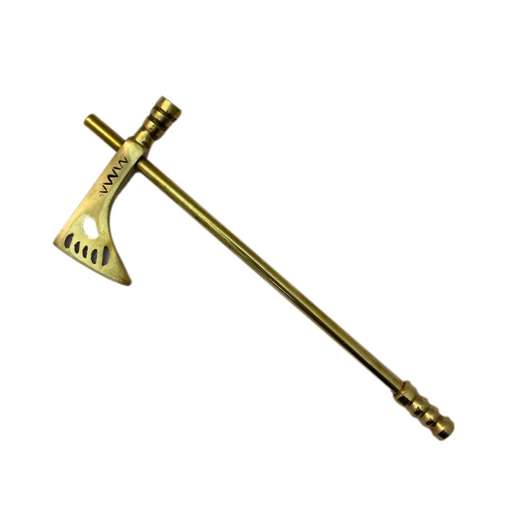 Mini Tomahawk Smoking Pipes - Aluminum - Solid Brass | Leather Unlimited