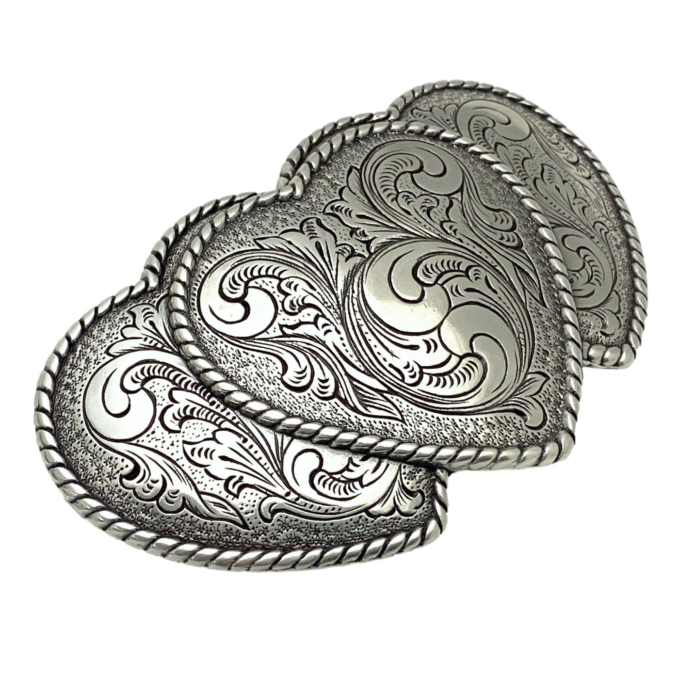 Triple Heart Trophy Belt Buckle — Leather Unlimited