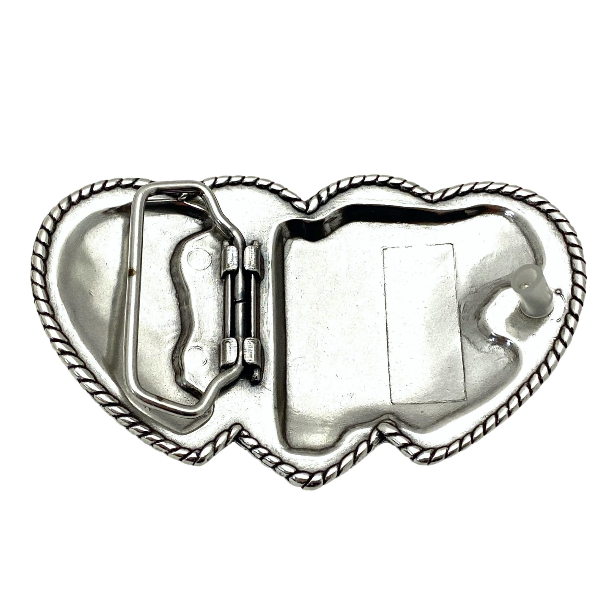 Triple Heart Trophy Belt Buckle — Leather Unlimited