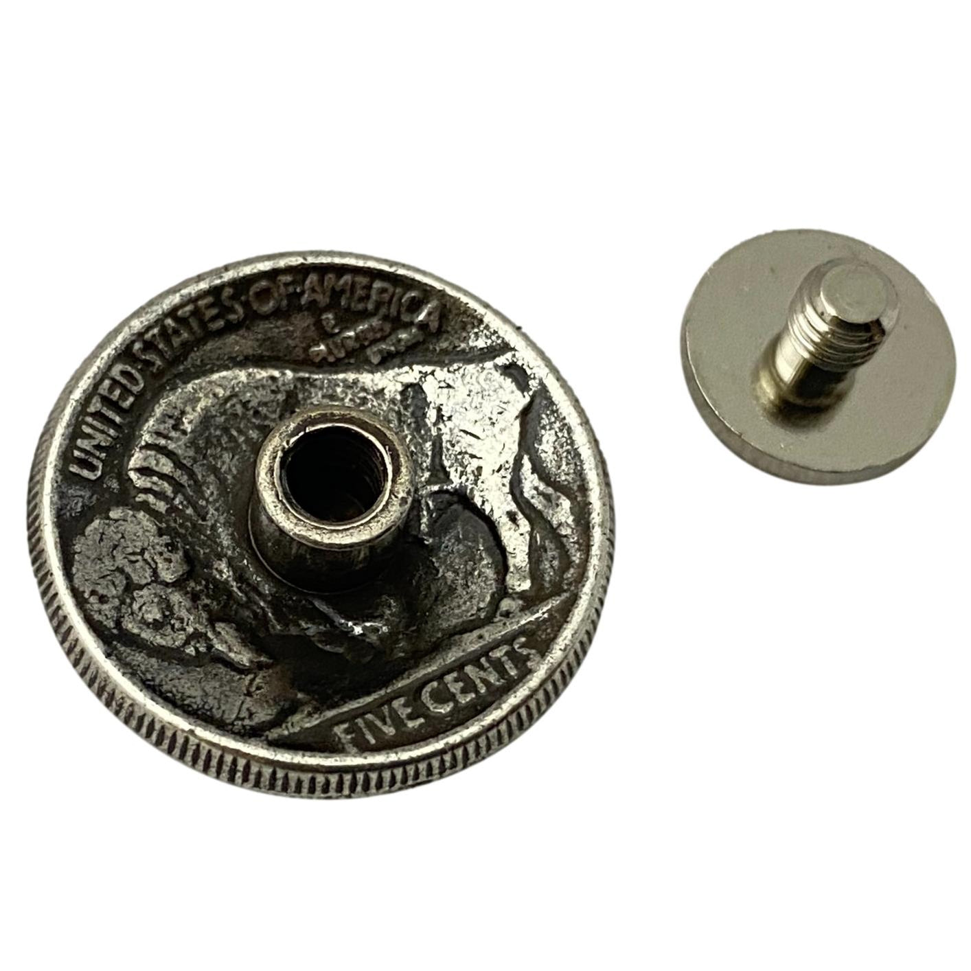 4 Pack Indian Head and Buffalo Nickel Screw Back Conchos - 3/4 ...