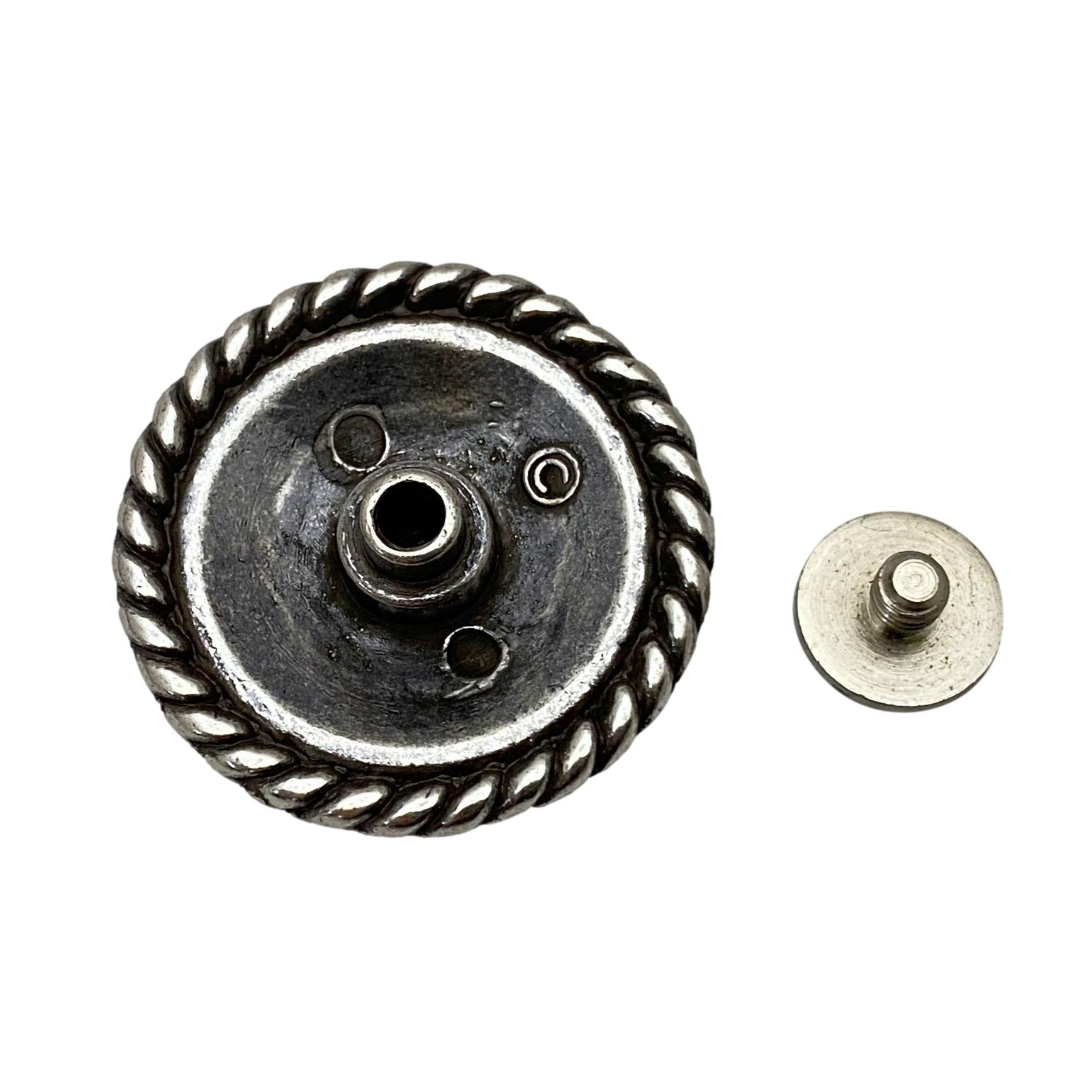 4 Pack Flower Screw Back Conchos with Braided Edge - 1 1/4" — Leather ...