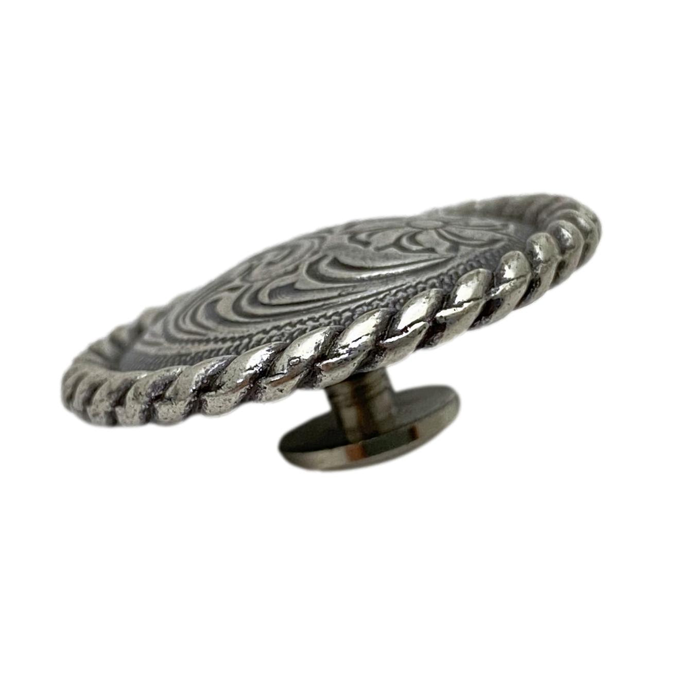 4 Pack Flower Screw Back Conchos with Braided Edge - 1 1/4" — Leather ...