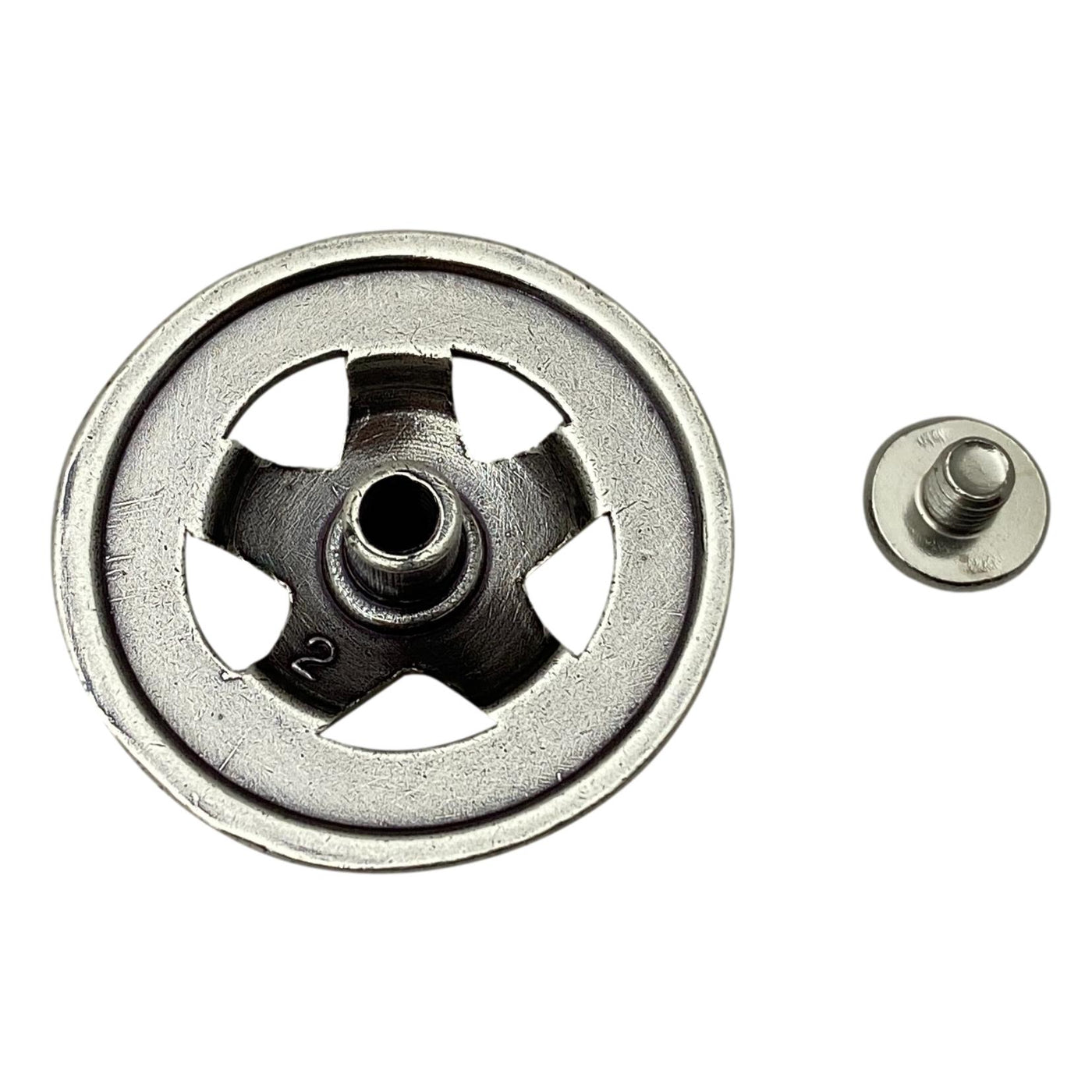 4 Pack Two Toned Gold Star Screw Back Conchos - 1 1/4" — Leather Unlimited