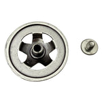 4 Pack Two Toned Gold Star Screw Back Conchos - 1 1/4" — Leather Unlimited