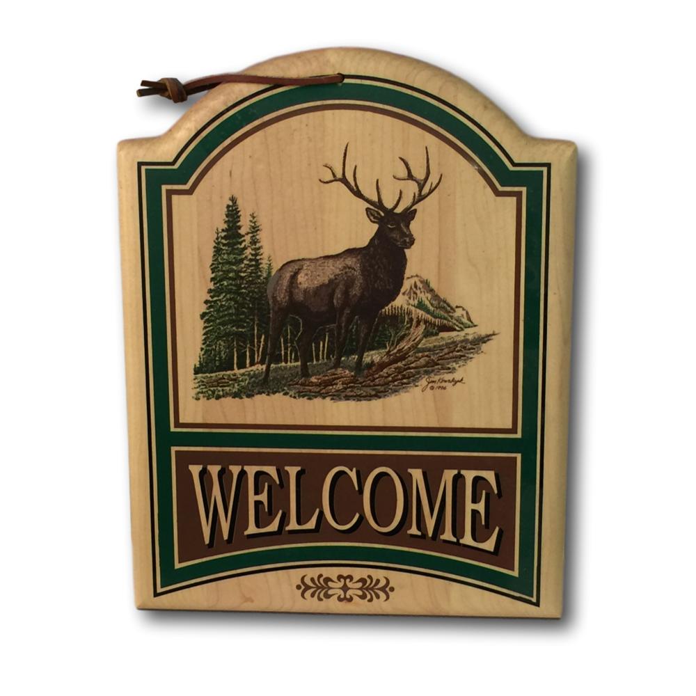 Elk Welcome Sign | Leather Unlimited