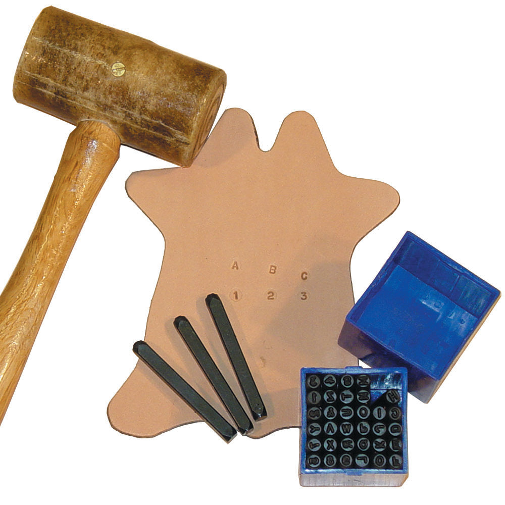 1/8" Steel Letter & Number Stamp Set for Personalized Leather Craft ...