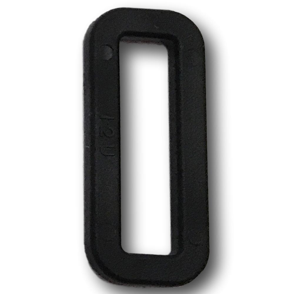 1" Square Ring Slot - Black Nylon Hardware - 100 Pack | Leather Unlimited