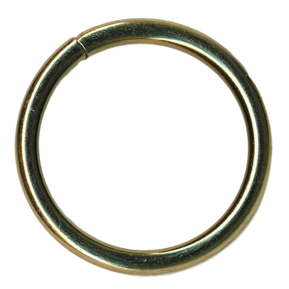 Brass Plated Welded O Ring - Circular Circle Shaped Ring - 2", 1.5", 1 ...