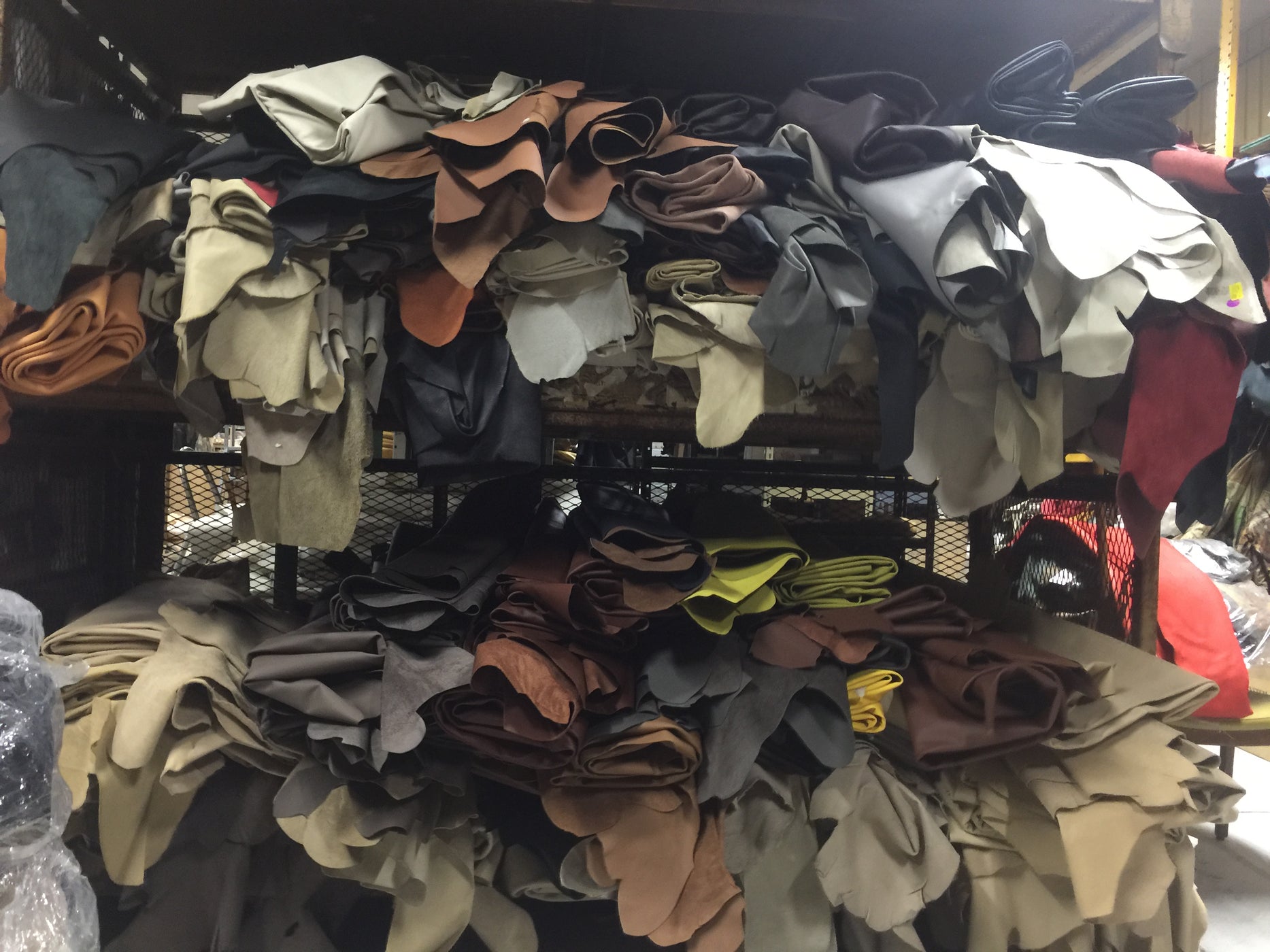 Assorted Upholstery Leather Hides - B+ Grade - 2-3 oz Cowhide - Large ...