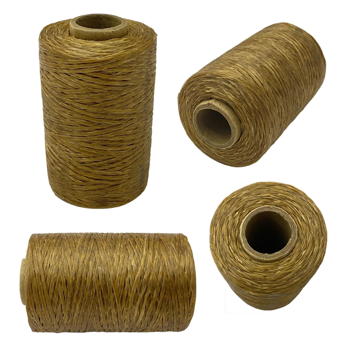 Natural Simulated Sinew Spool - 300 yards - Varied Browns — Leather ...