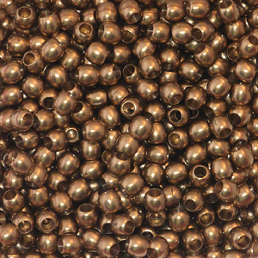 French Solid Brass Beads for Crafts & Jewelry Making - 8mm - 6mm - 100 ...
