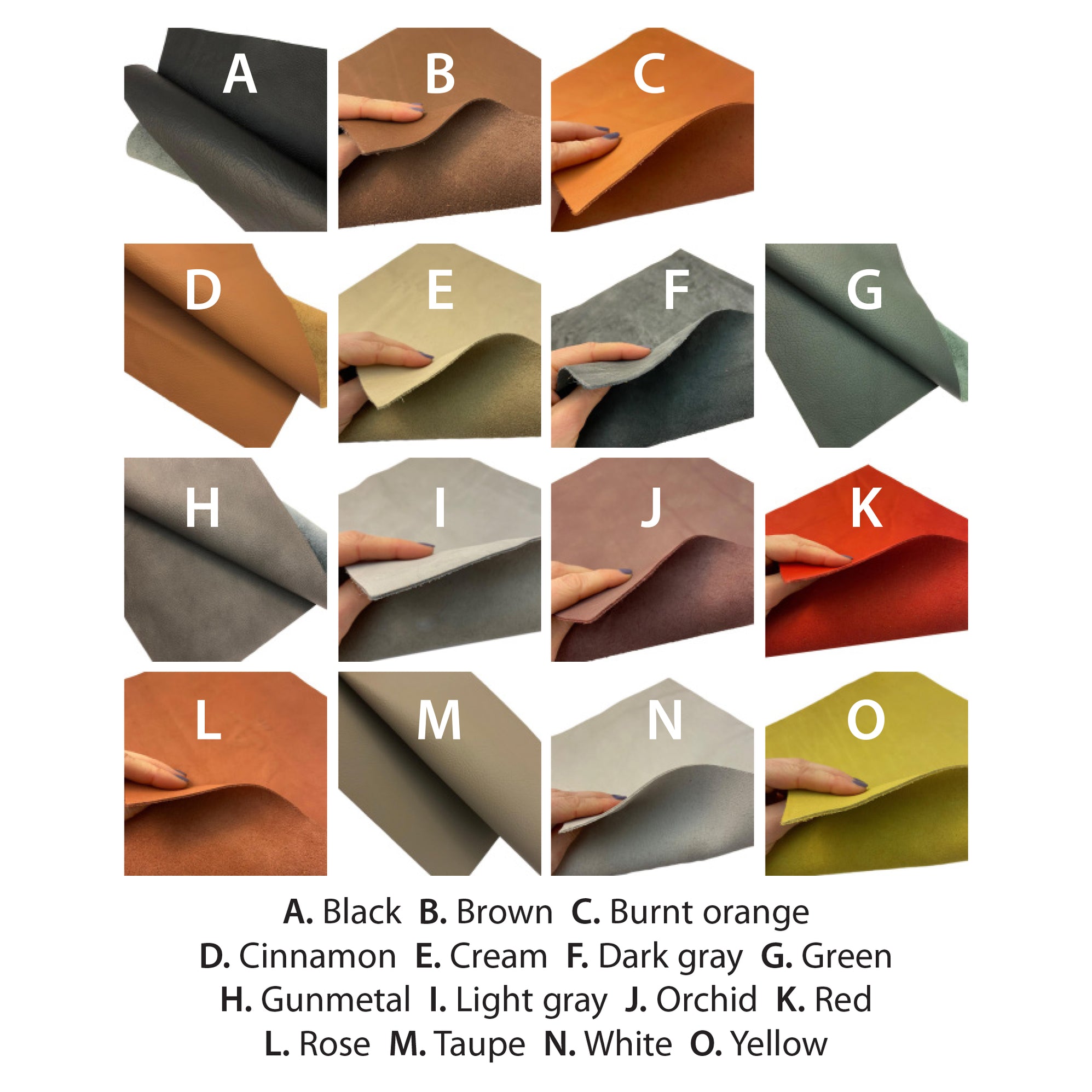 Upholstery Leather 3 oz Cowhide Die Cut Squares — Leather Unlimited