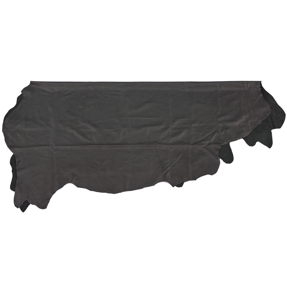 Black Upholstery Crust Leather - Large Full Hides - Extra Large Full H ...