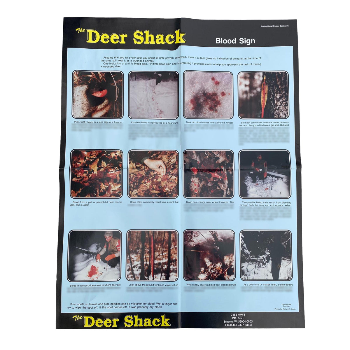 Blood Sign Hunting Tips Poster — Leather Unlimited